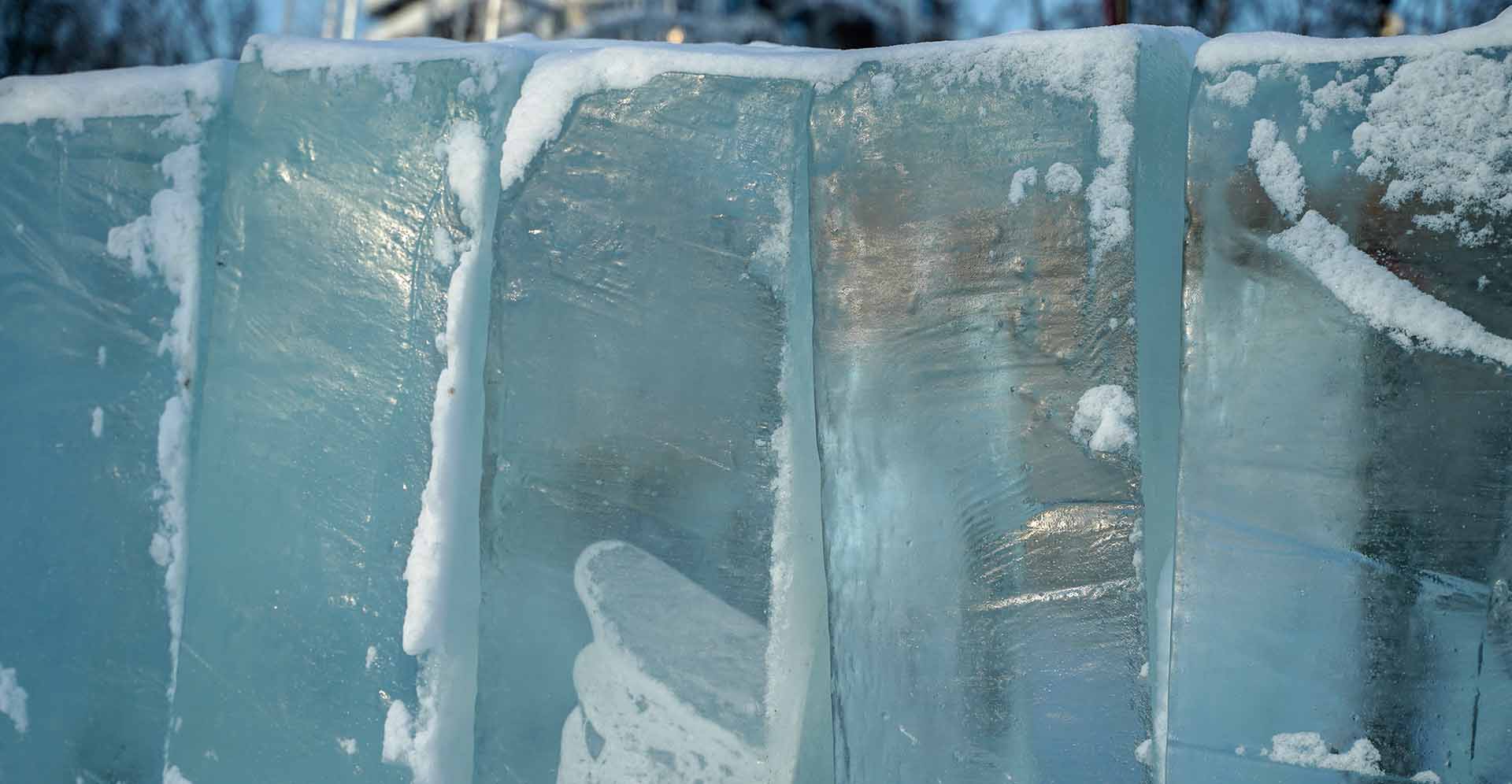 Vente de blocs de glace translucide pour sculpture Lyon
